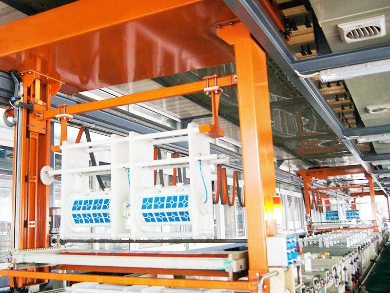 Automatic Overhead Type Barrel Electroplating Line Copper Parts Plating ...